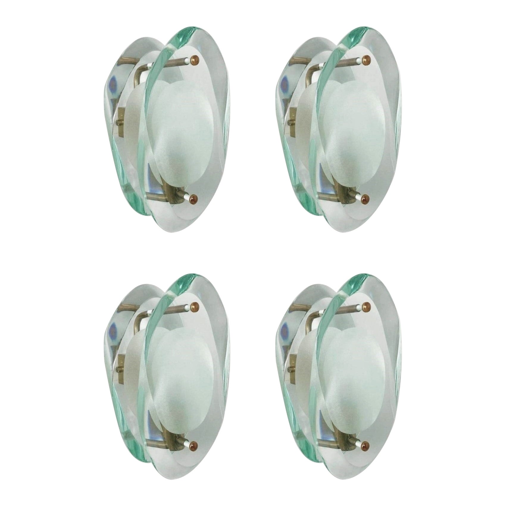 Italian Design Set of Wall Sconces Spring Model by Andrea Lazzari for ...