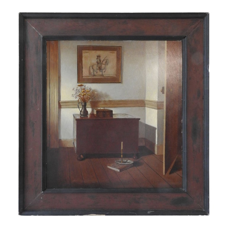 Vintage Interior Still Life Painting For Sale at 1stDibs