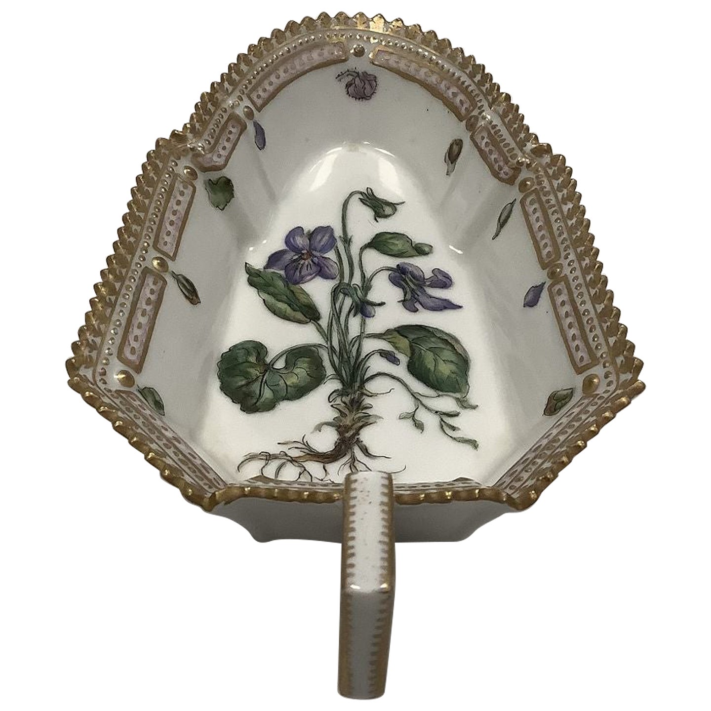 Old Royal Copenhagen Flora Danica Dish with handle No 3543 For Sale at ...