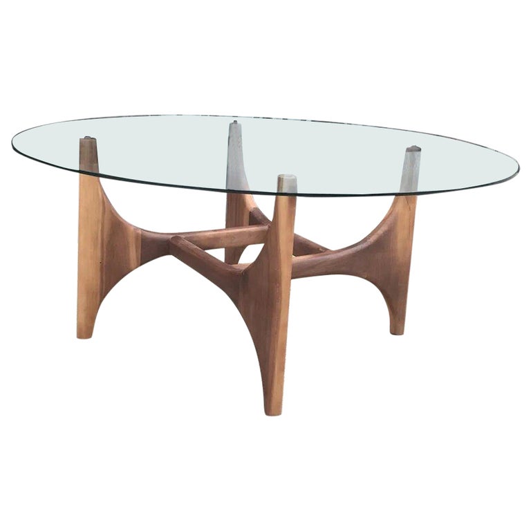 Contemporary Walnut Coffee Table- made to order For Sale at 1stDibs