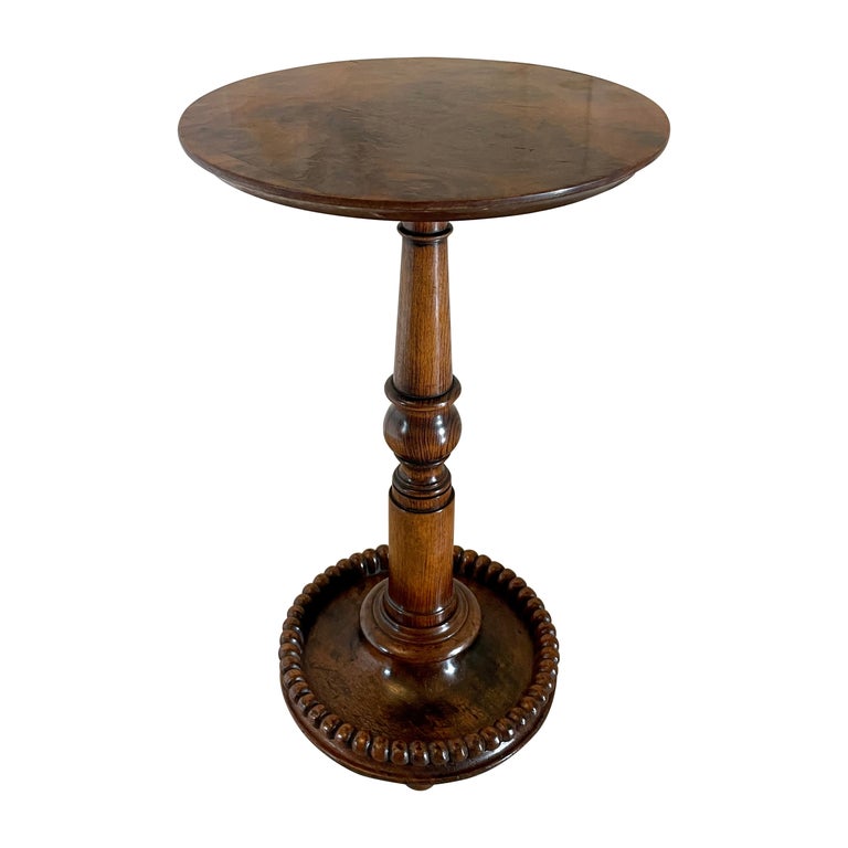 Unusual Antique Victorian Quality Burr Walnut Lamp Table For Sale at ...