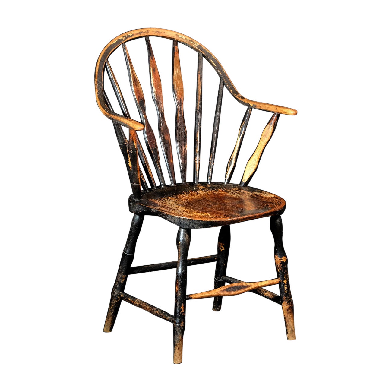 19th Century West Country Yealmpton Continuous Arm Windsor Chair ...