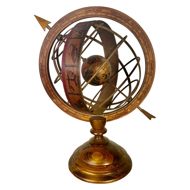 Mid-20th Century Armillary Sphere Globe For Sale at 1stDibs