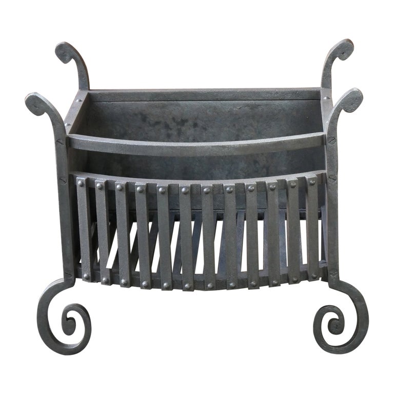 19th Century English Victorian Fireplace Grate, Fire Grate For Sale at ...