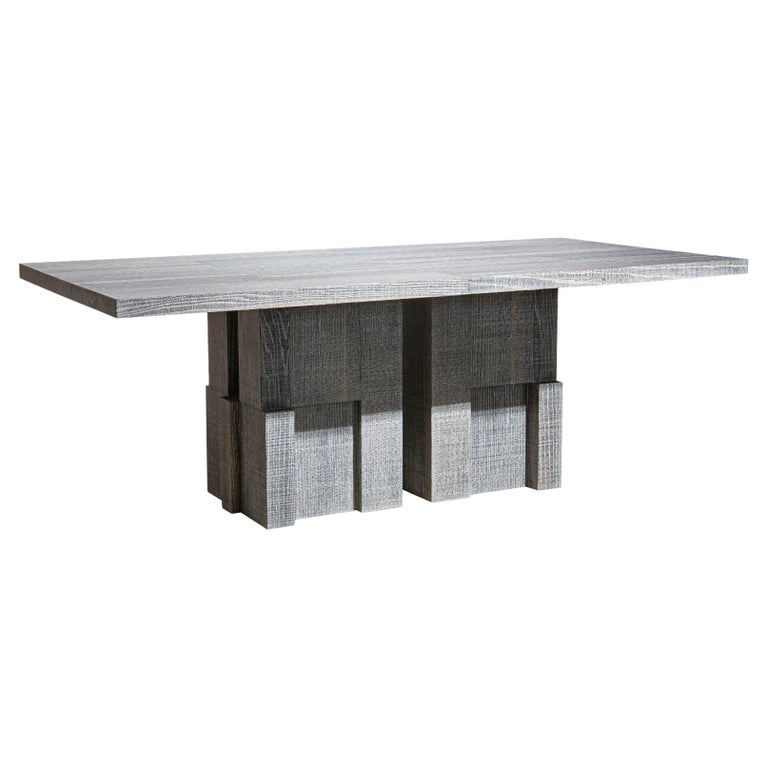 White Layered Oak Wood Table by Hyungshin Hwang For Sale at 1stDibs