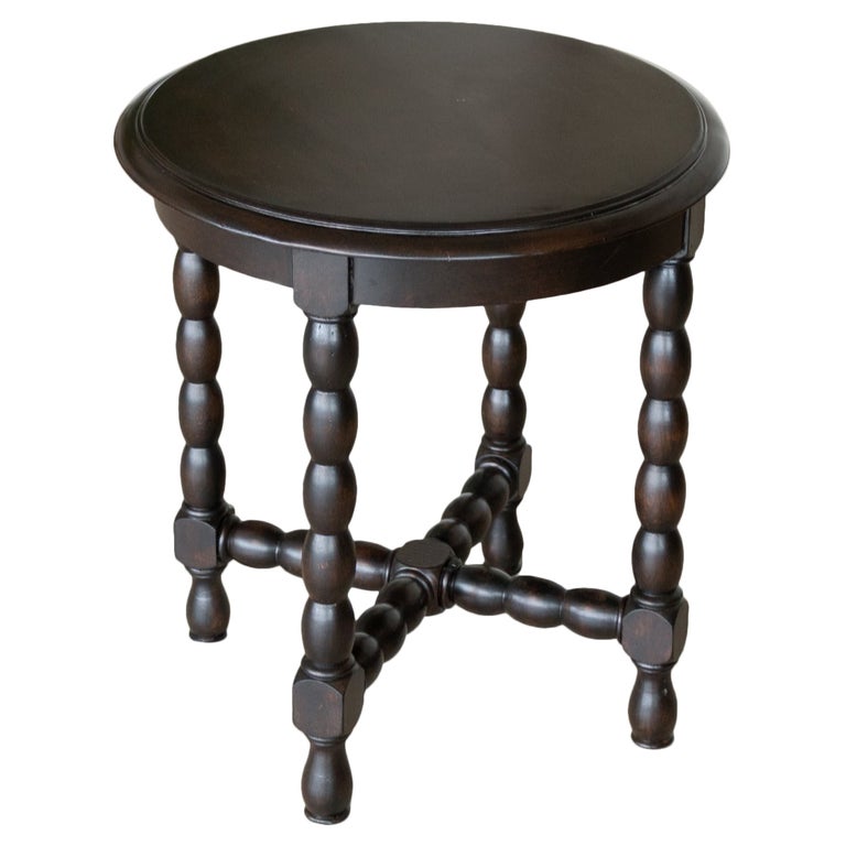 French Bobbin Wood Side Table For Sale at 1stDibs