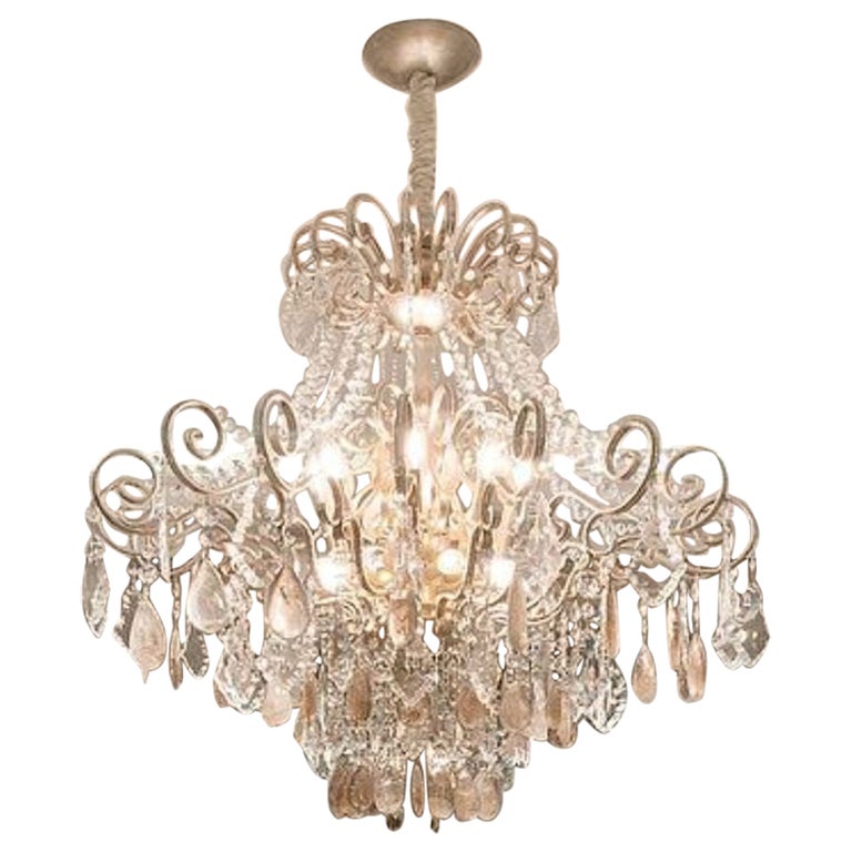Quartz Chandelier Lamp by Aver For Sale at 1stDibs