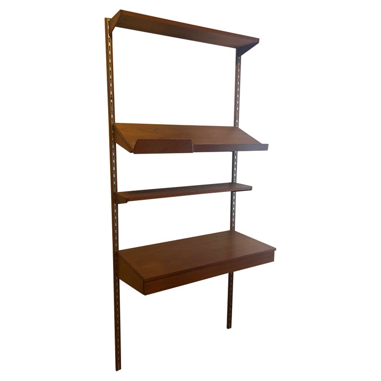 Kai Kristiansen Teak Modular Wall Unit with Desk Danish Mid-Century ...