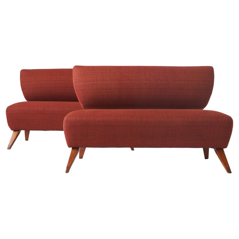 Pair of "Fred" Settees by Jordan Mozer For Sale at 1stDibs
