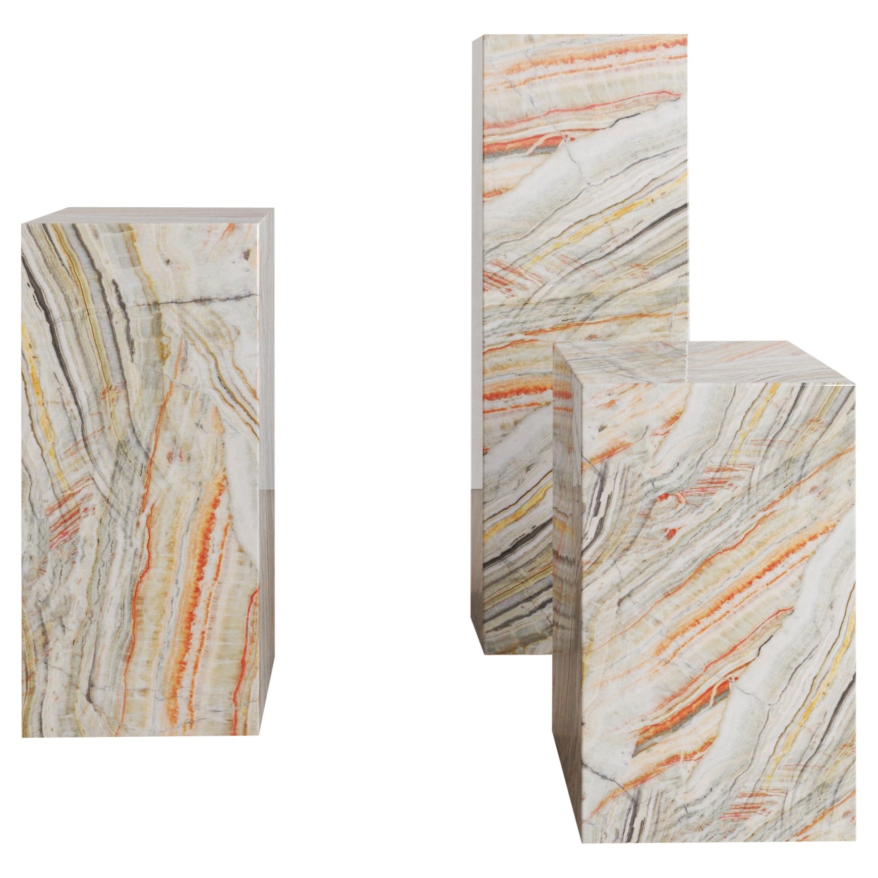 Rainbow Onyx Ètoile Console Table by The Essentialist For Sale at 1stDibs