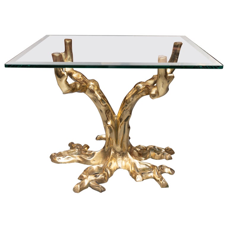 Pair of Willy Daro Coffee Table with Glass Tops For Sale at 1stDibs