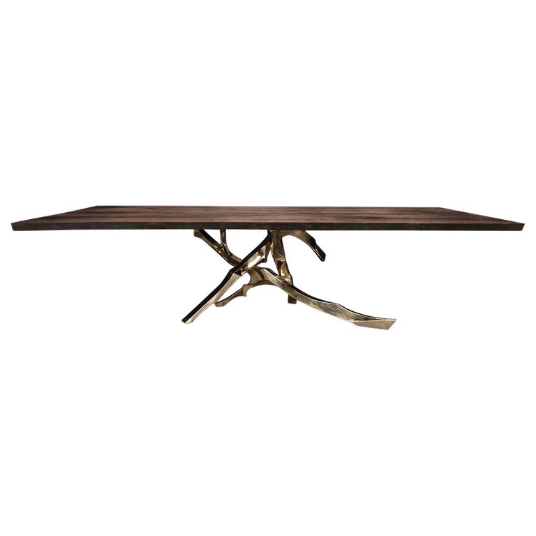 Seamed Grolier Table: Cast Bronze Table Inspired by Nature’s Organic ...