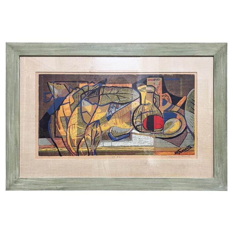 Mario De Ferrante Framed Work on Paper For Sale at 1stDibs