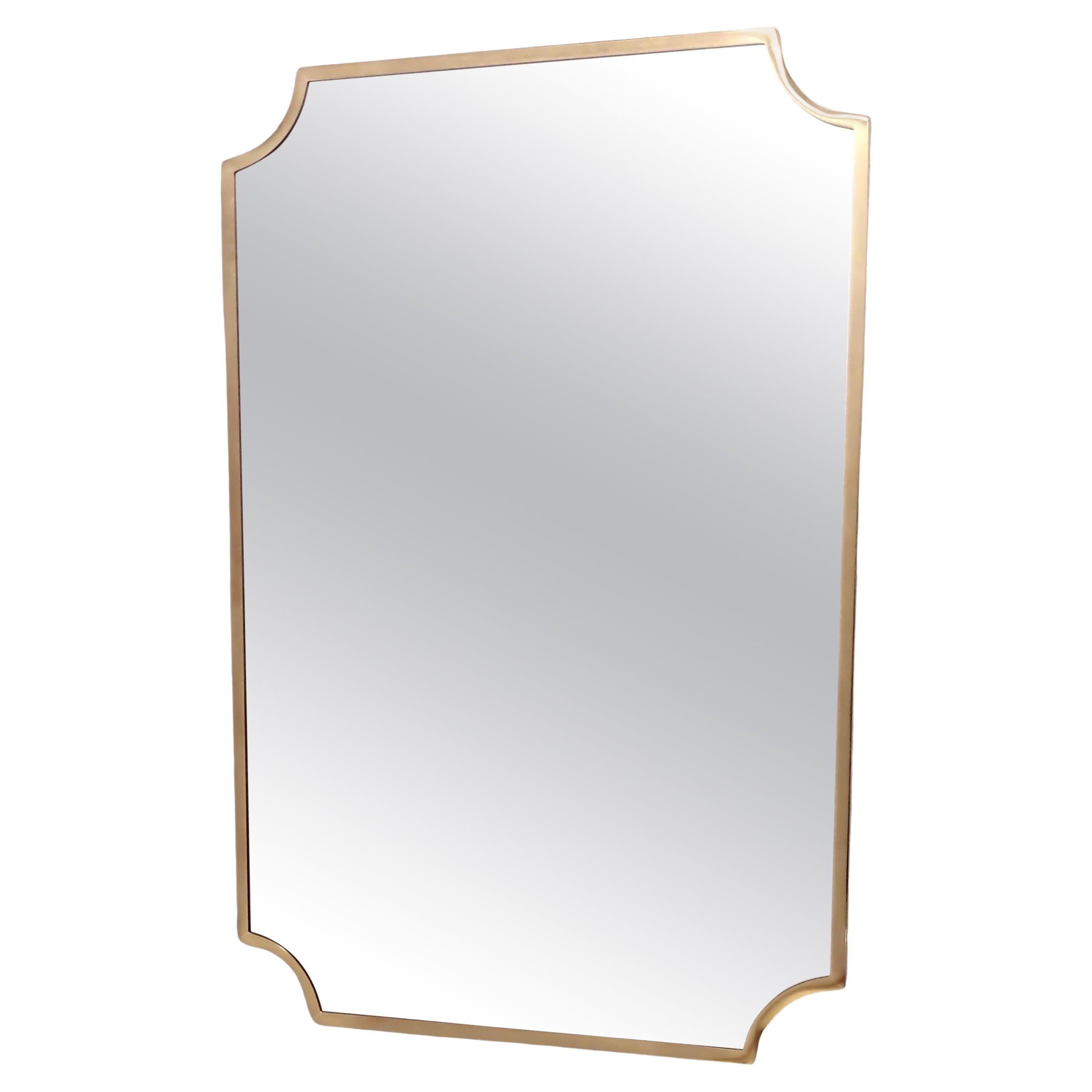 Wall Mirror 'Saturn 177e' Vintage Style 'Glass Frame' at 1stDibs