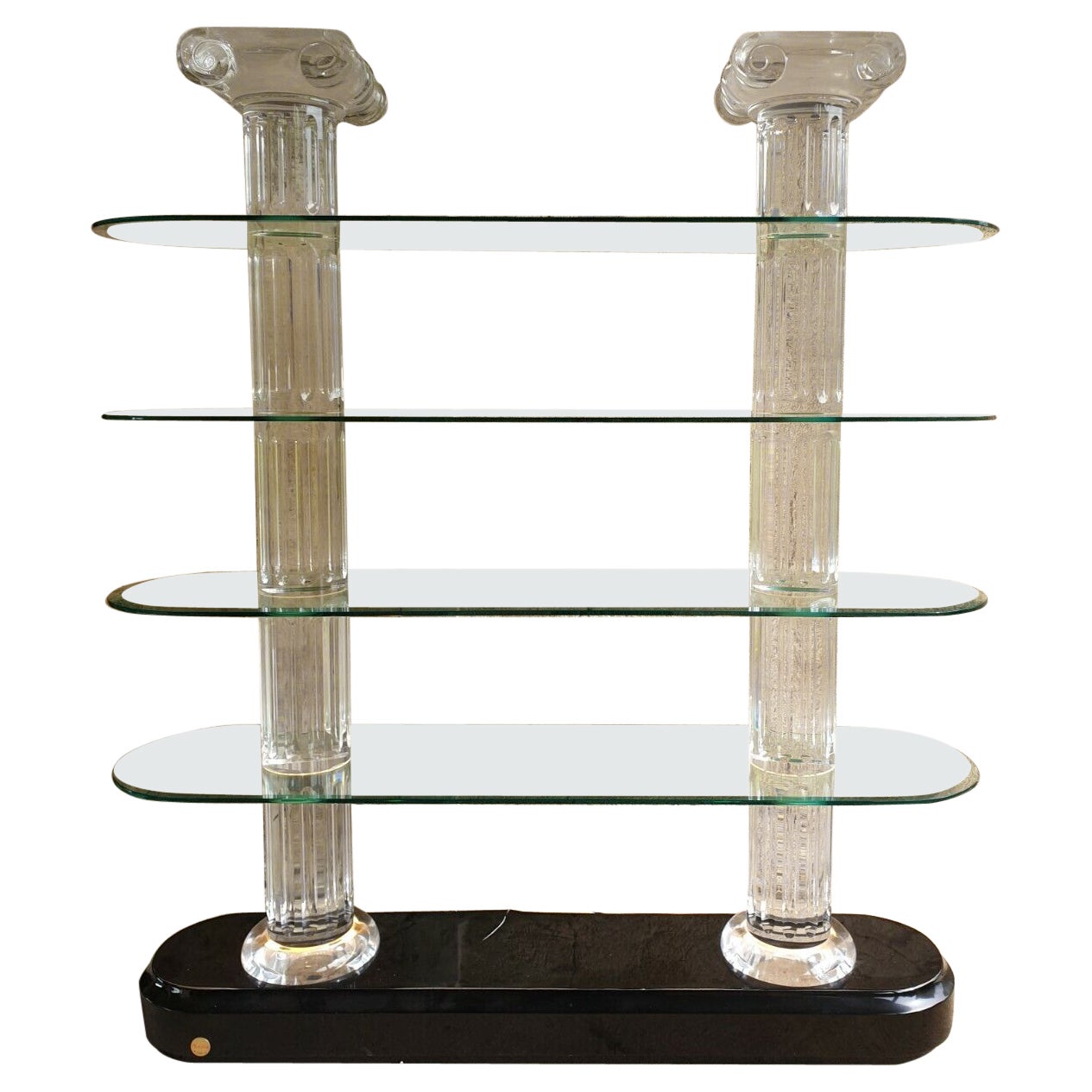American Art Deco Style Illuminated Presentation Shelving Unit or ...