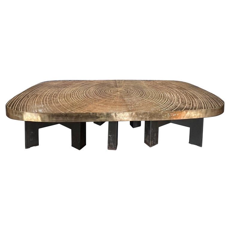 Ado Châle Table “Goutte D’eau” Bronze Belgium 1980 Signed For Sale at ...