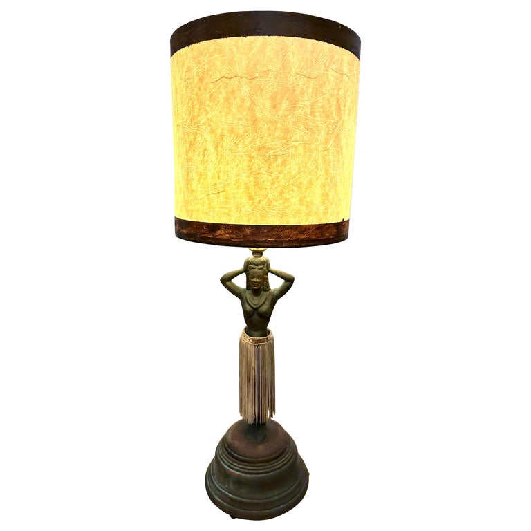 Authentic WW II Era Hawaiian Hula Dancing Girl Table Lamp For Sale at ...