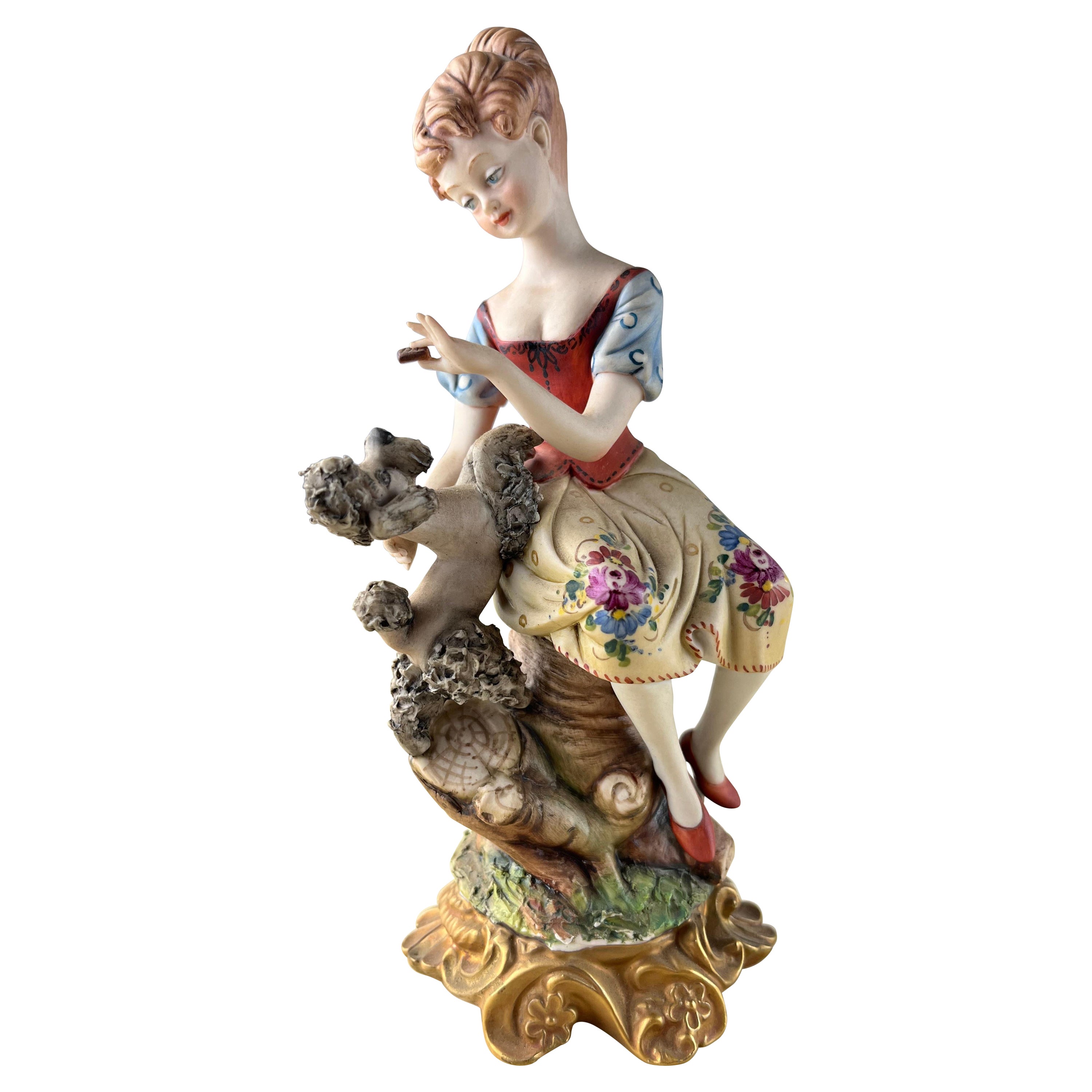 Capodimonte Porcelain Figurine, Italy, 1970s For Sale at 1stDibs