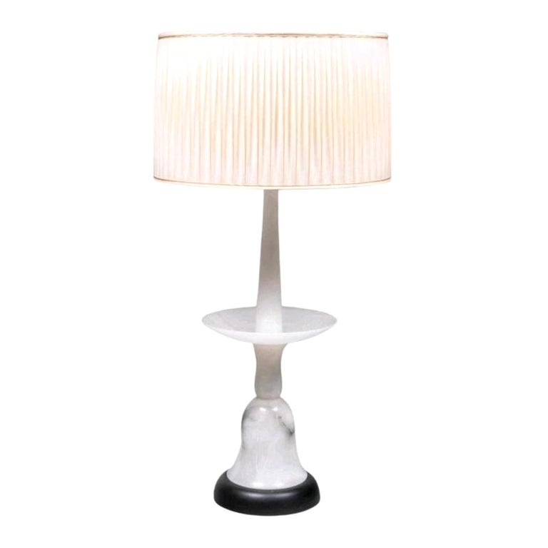 Large Midcentury Marble Lamp For Sale at 1stDibs