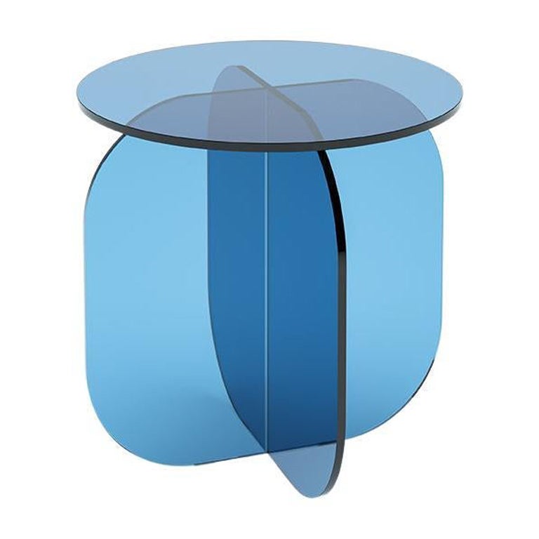 Nor Clear Glass Side Table, Sebastian Scherer For Sale at 1stDibs