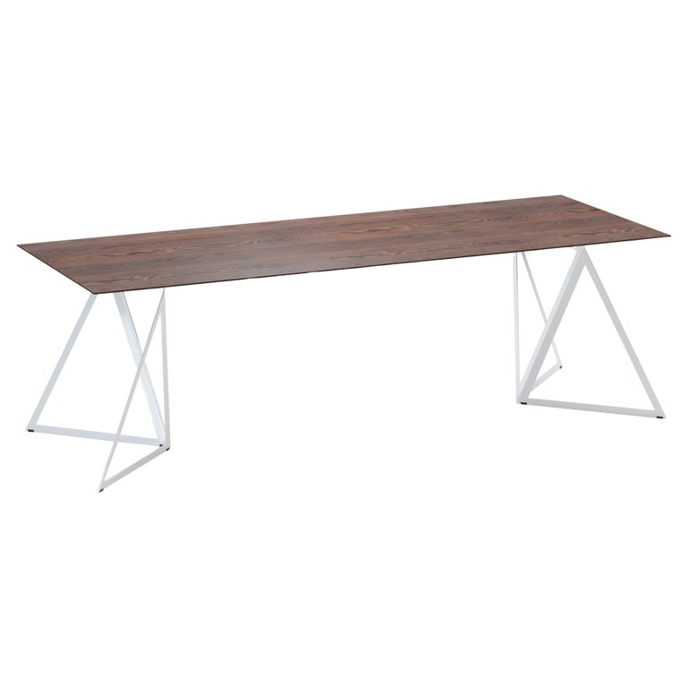 Steel Stand Table 240 Walnut by Sebastian Scherer For Sale at 1stDibs
