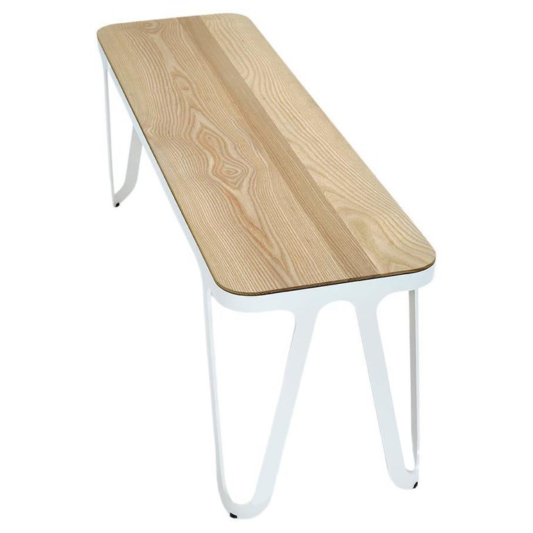 Loop Bench 160 Walnut by Sebastian Scherer For Sale at 1stDibs