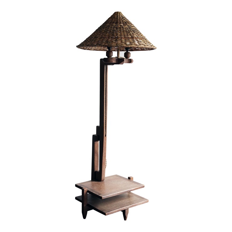 Guillerme et Chambron Floor lamp, French C.1950s For Sale at 1stDibs