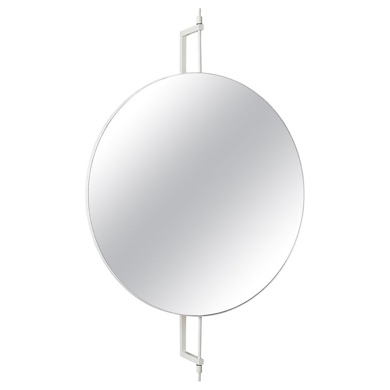 Stainless Steel Circle Rotating Mirror by Kristina Dam Studio For Sale ...