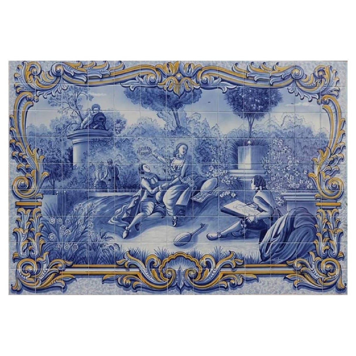 Stan Bitters "Self Portrait" Ceramic Tiles at 1stDibs