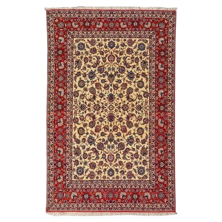 Antique Classic Rug, Design of Palmts, Flowers and Branches For Sale at ...