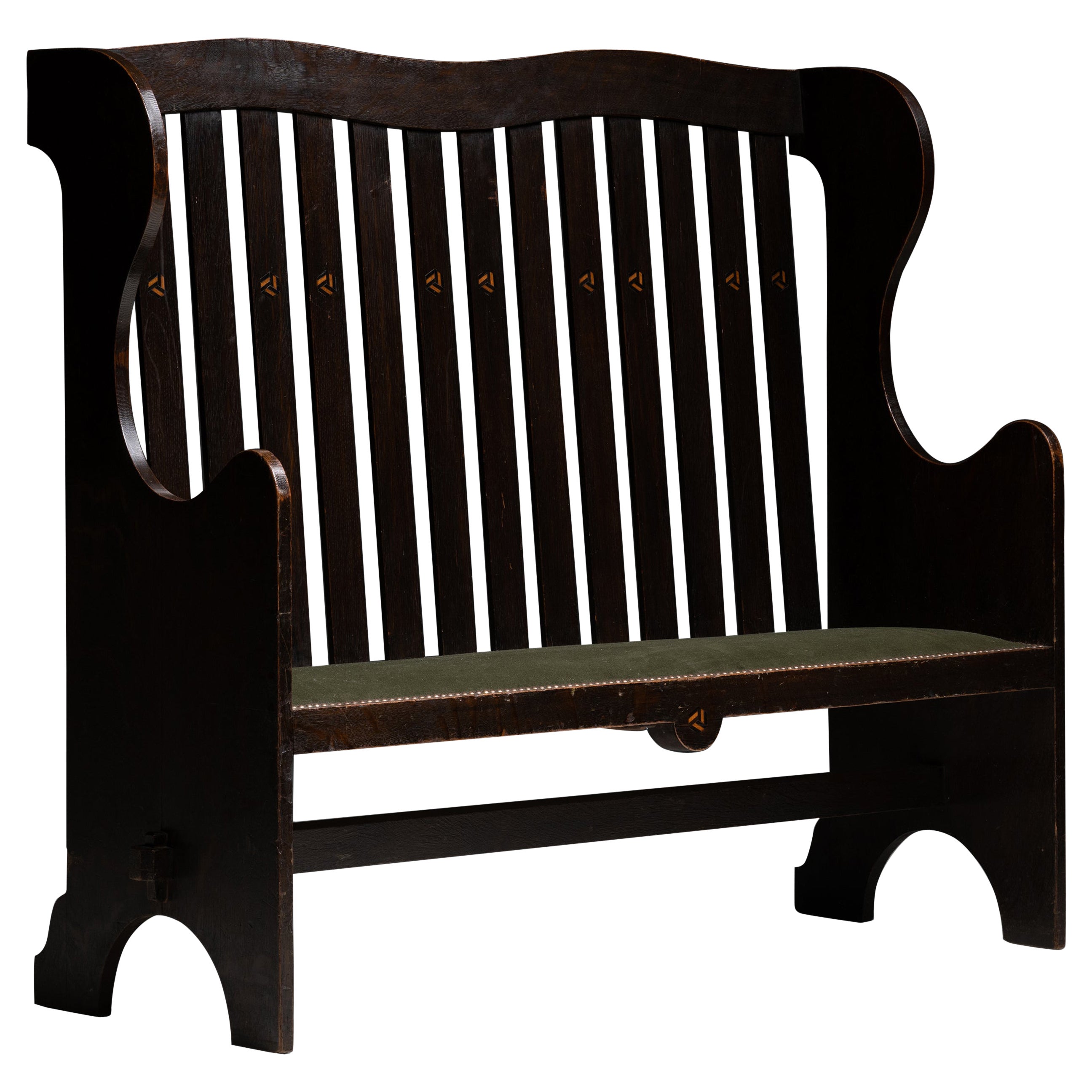 Antique American Oak Train Depot Railroad Bench, circa 1900 at 1stDibs ...