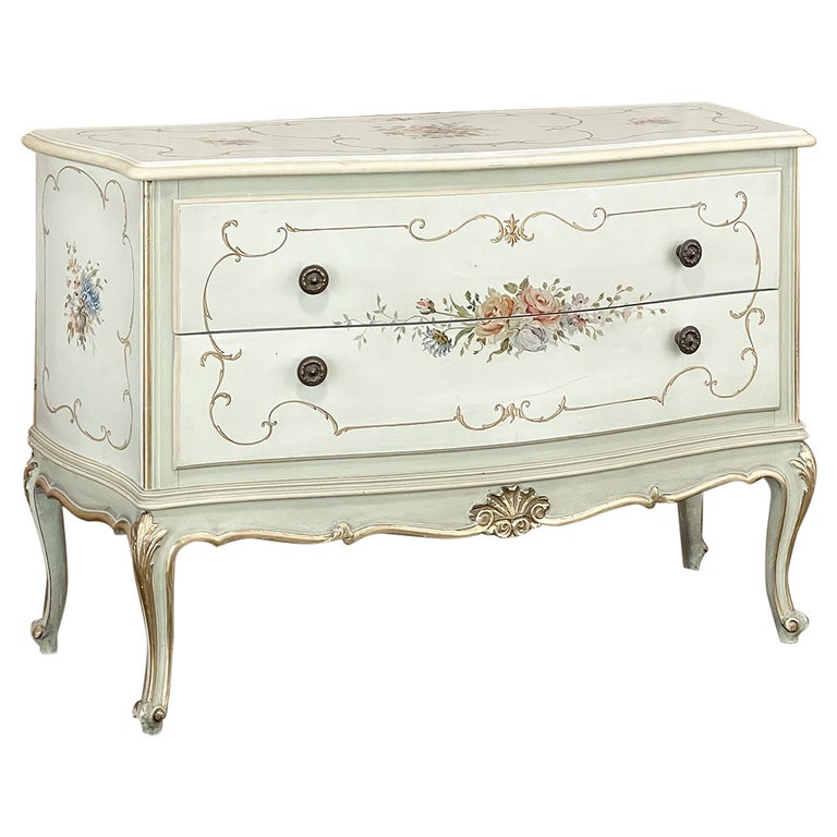 Antique Italian Painted Commode For Sale at 1stDibs