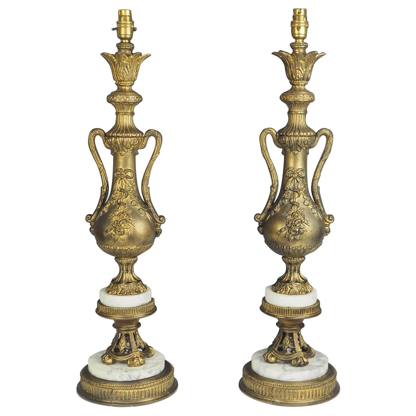 A Pair of Antique Banqueting Table Lamps at 1stDibs