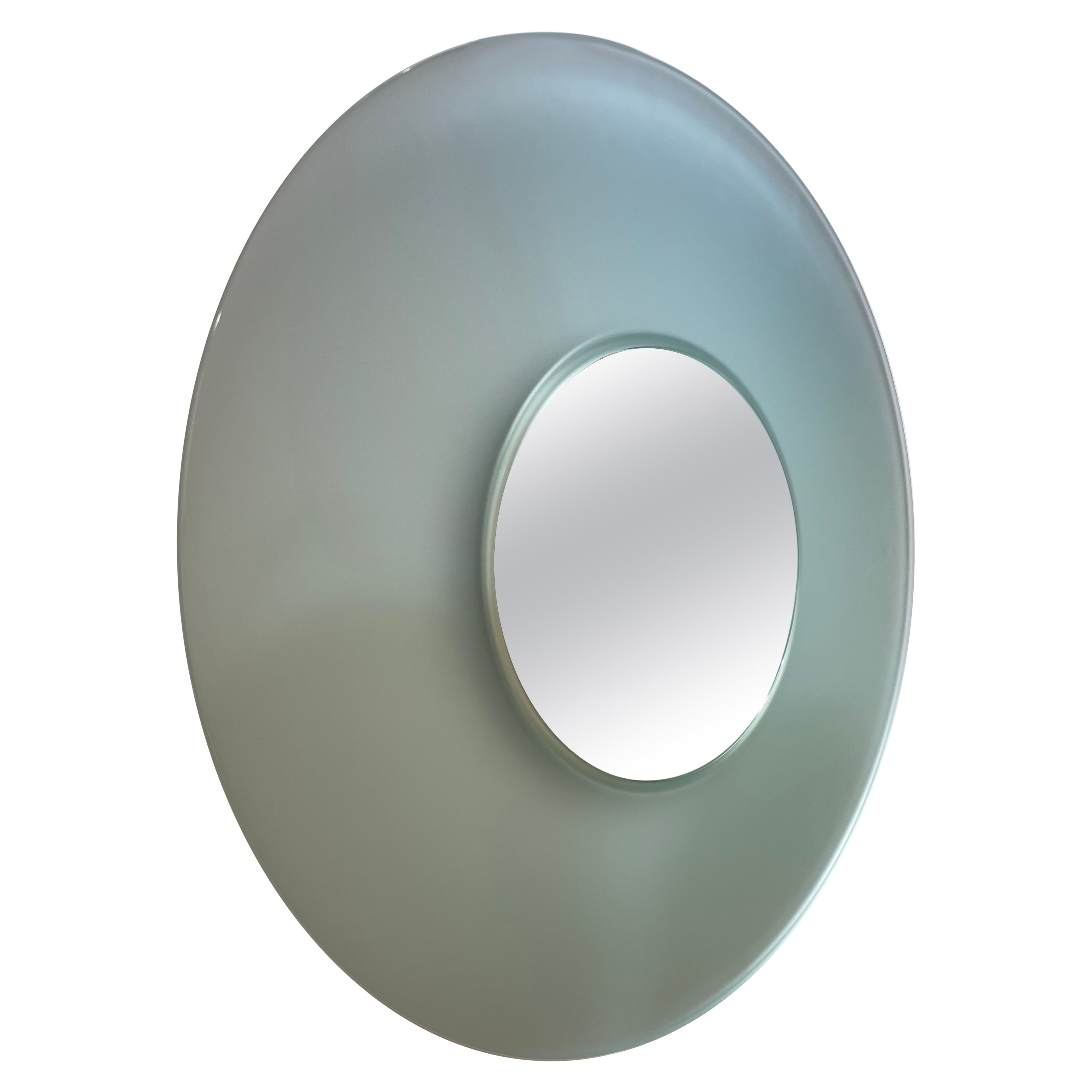 Italian Glass Mirror from the 1970s For Sale at 1stDibs