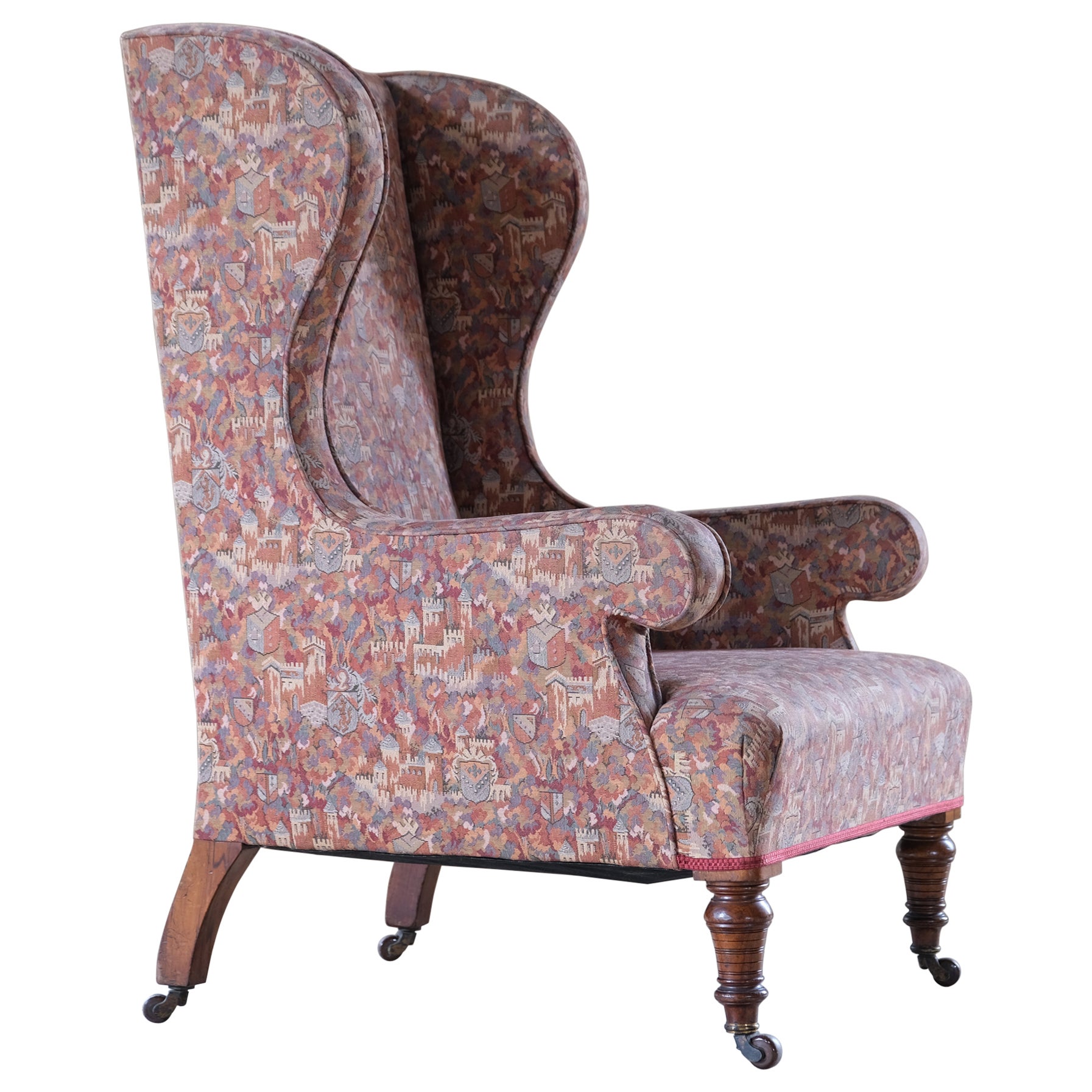 Pair of Narrow Wingback Chairs, circa 1900 at 1stDibs | narrow wing ...