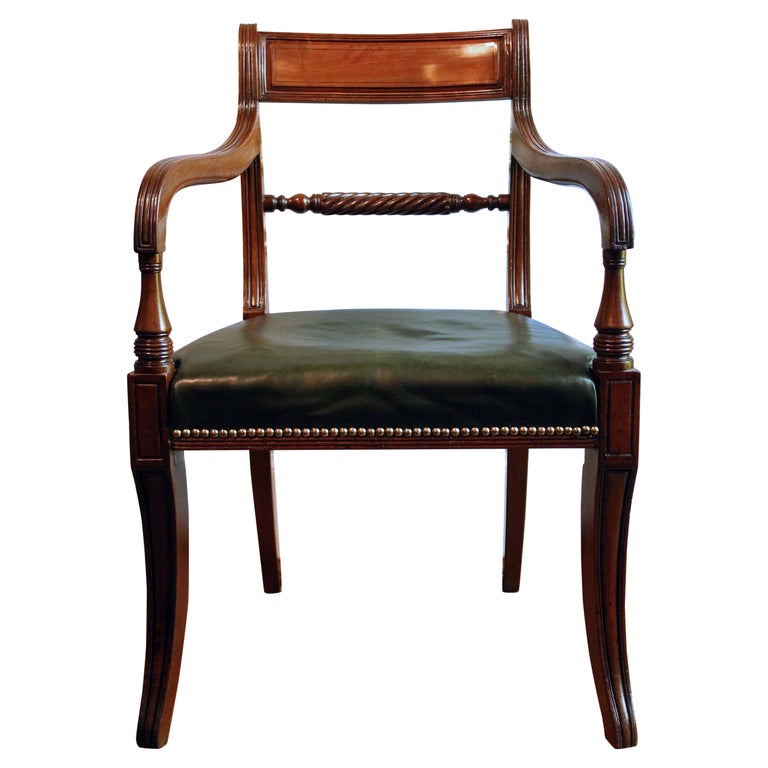 Circa 1815 English Regency Arm Chair For Sale at 1stDibs