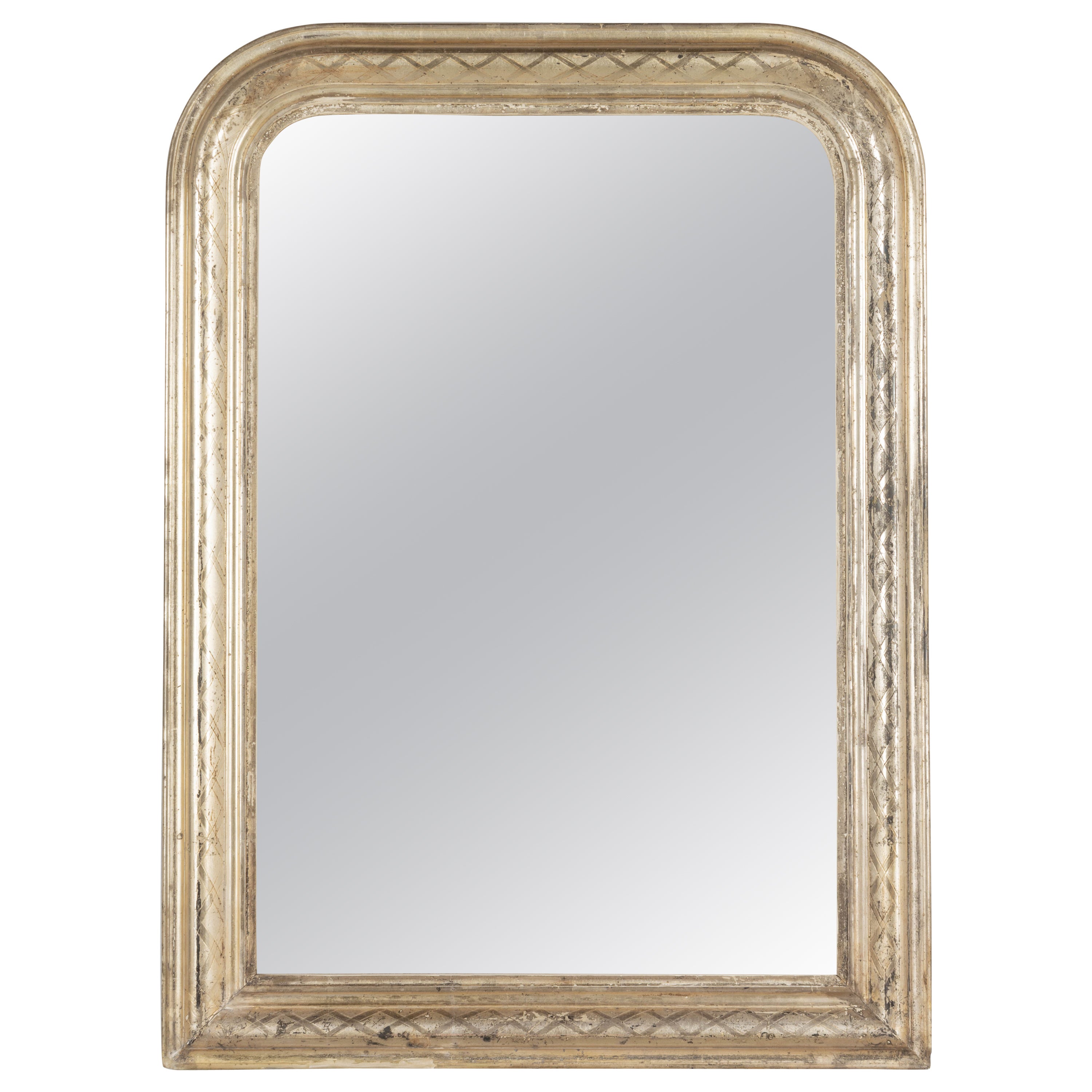 Antique Louis Philippe Silver Mirror at 1stDibs