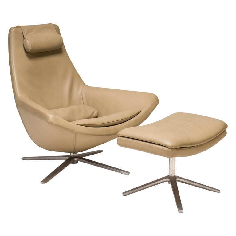 B&B Italia by Jeffrey Bernett Metropolitan ME100/1 Leather Armchair and ...
