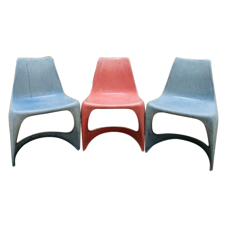 3 Vintage Designer Chairs Steen Ostergaard Manufacturer Cado 60s For ...