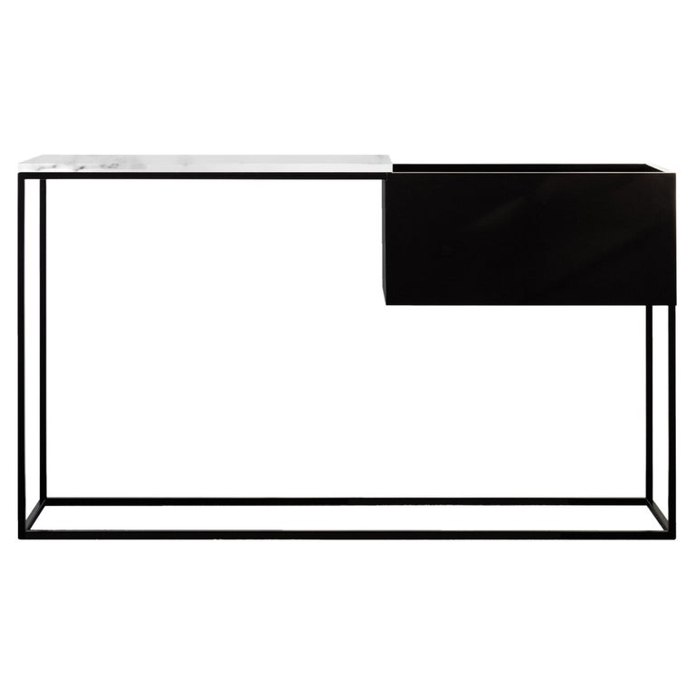 Medium White Box Maxi Console Table by Un’common For Sale at 1stDibs