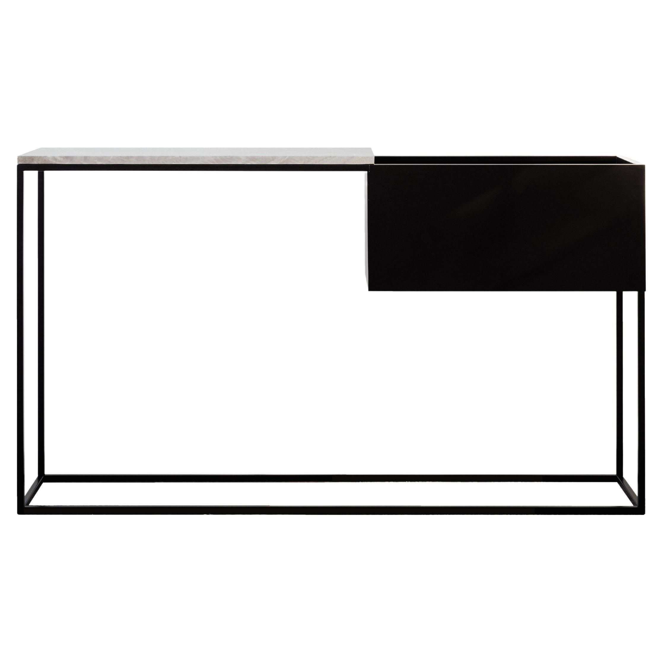 Large Grey Box Maxi Console Table by Un’common For Sale at 1stDibs