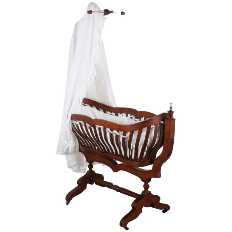 French Louis Philippe Style Cradle For Sale at 1stDibs