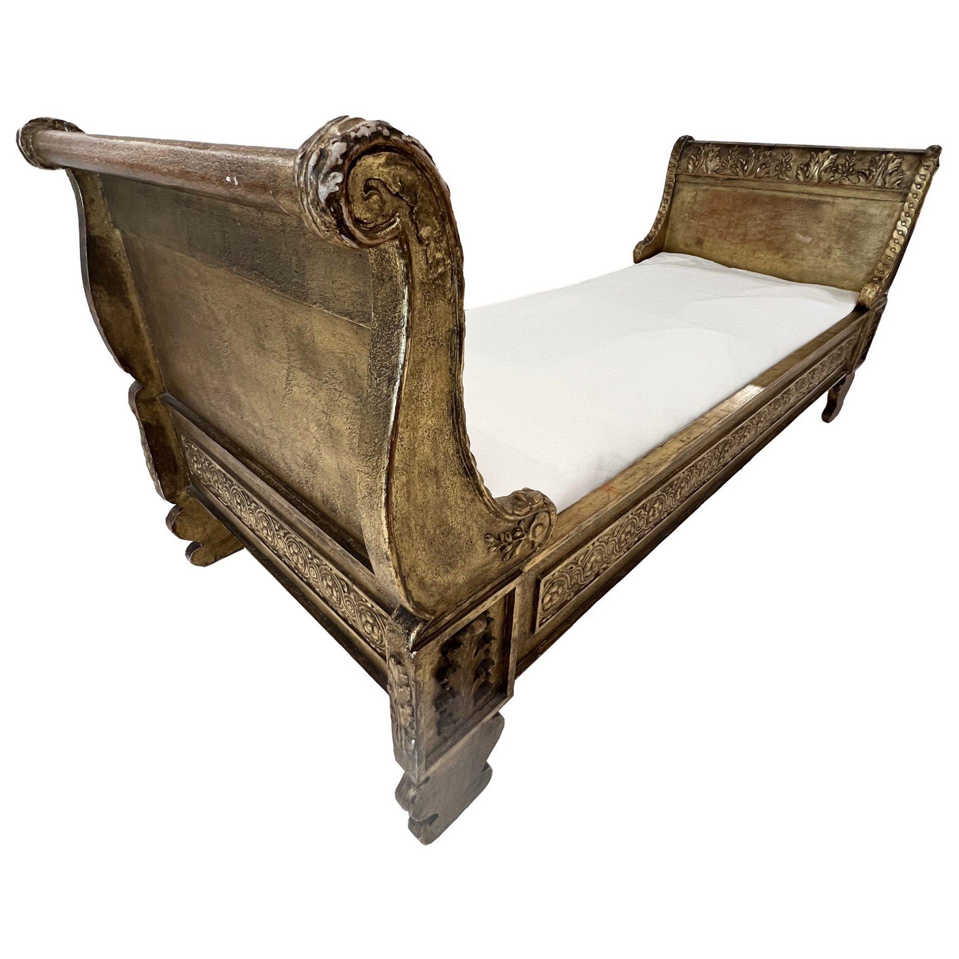 Regal Mahogany Empire Style French Antique Daybed at 1stDibs | antique ...