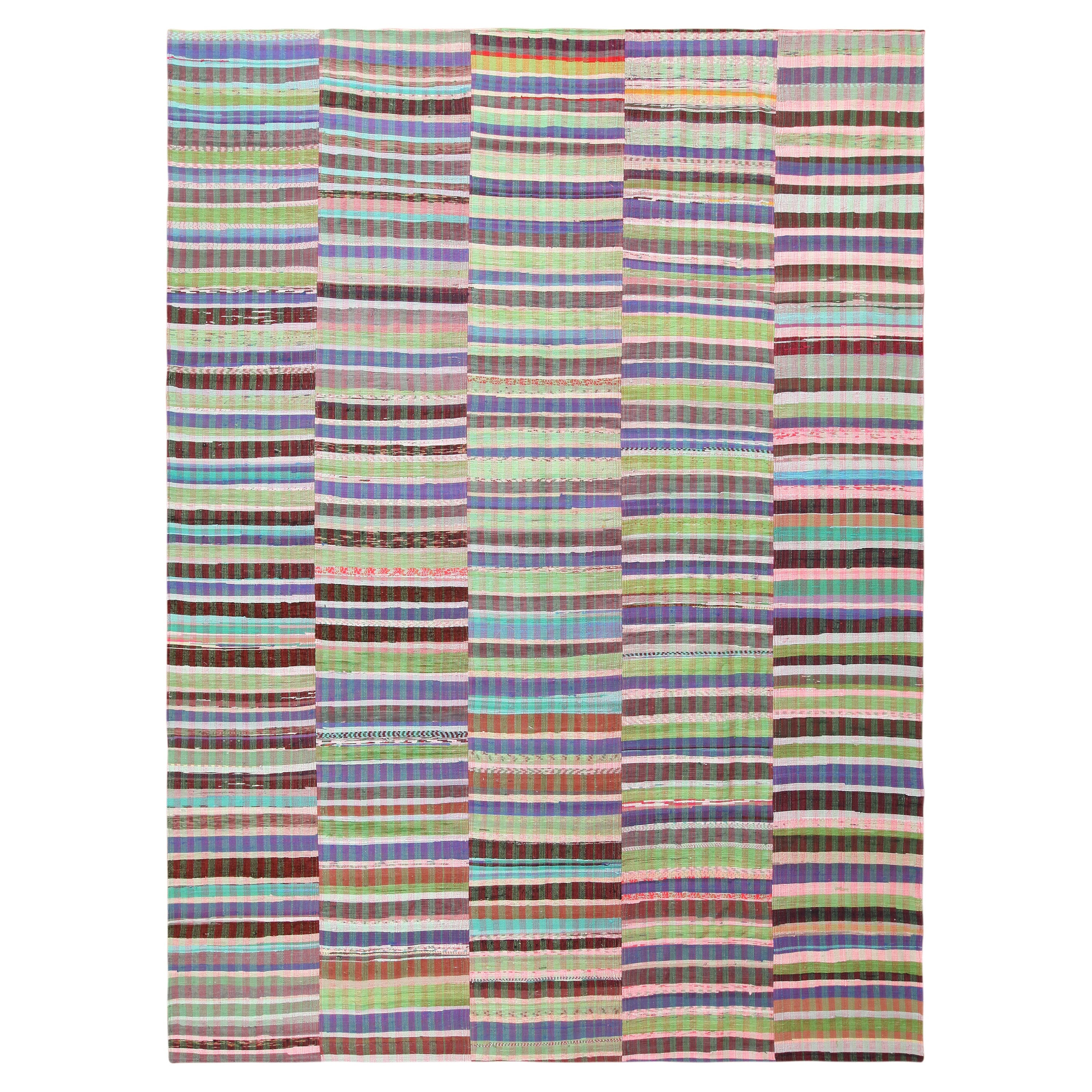 Nazmiyal Collection Modern Colorful Rag Rug. 12 ft 2 in x 14 ft 10 in ...