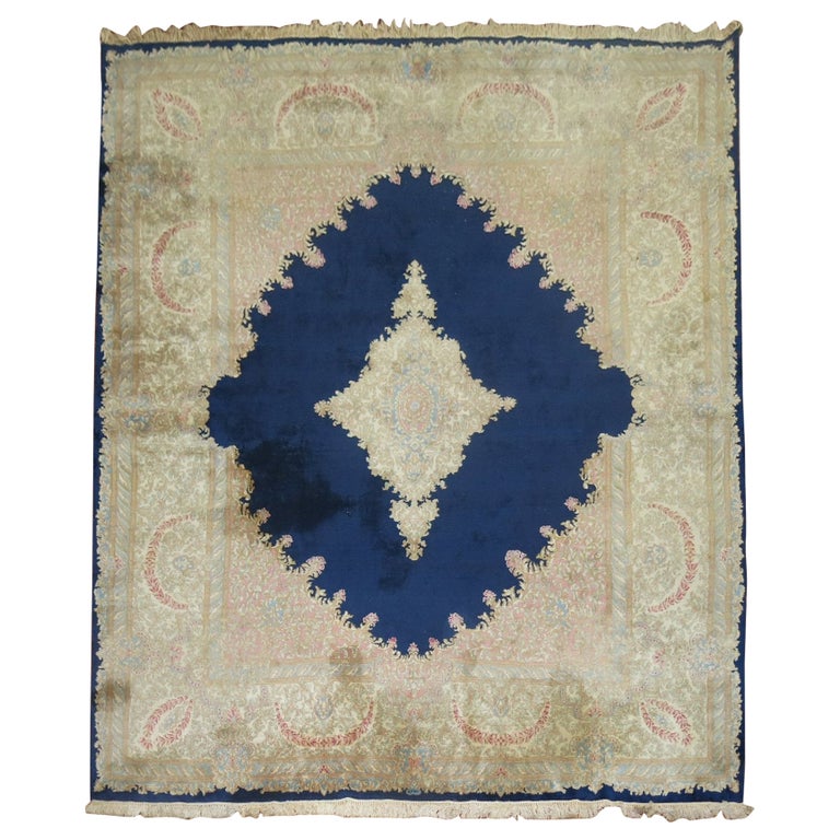 Zabihi Collection Persian Signed Kerman Rug For Sale at 1stDibs