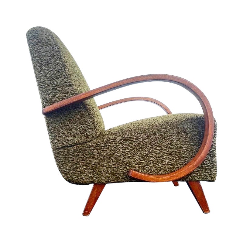 Jindrich Halabala for Thonet Midcentury Bentwood Chair at 1stDibs