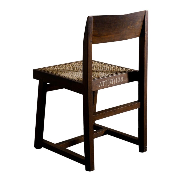Pierre Jeanneret Midcentury "Box Chair" in Teak Produced in India ...