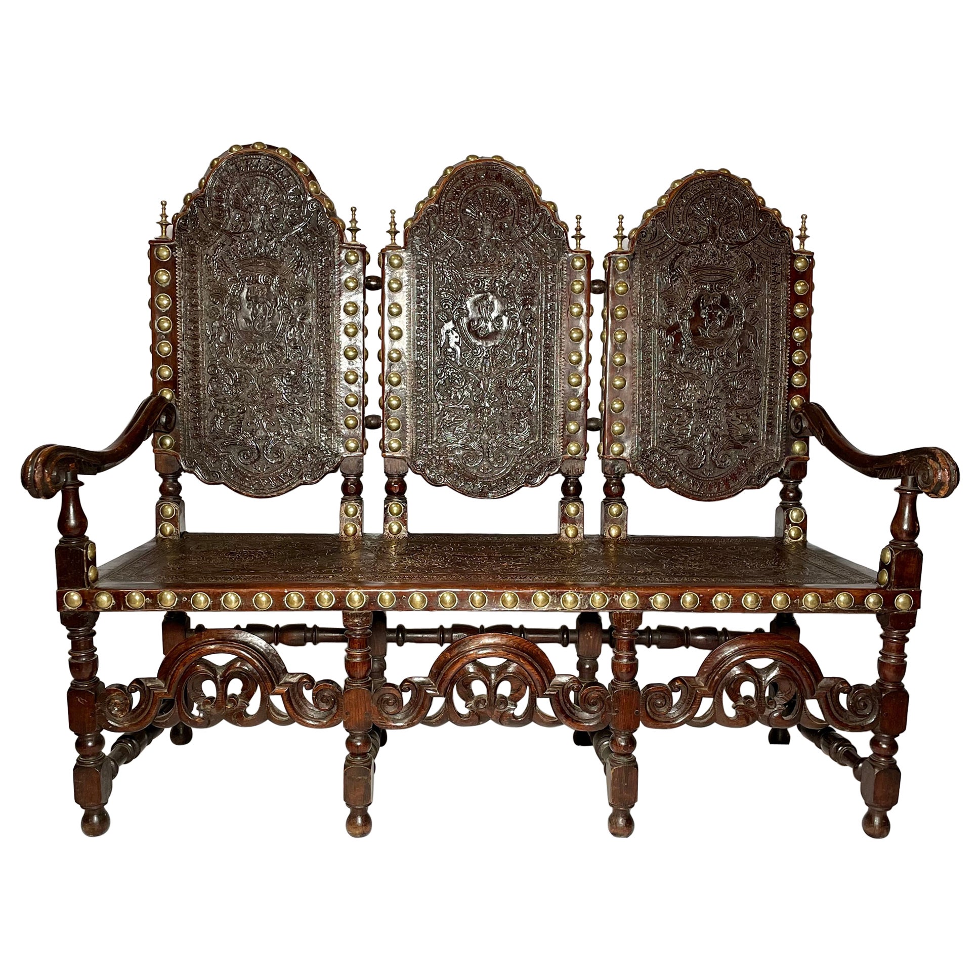 Antique English Queen Anne Style Bench For Sale at 1stDibs | queen anne ...
