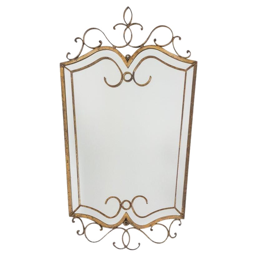 Vintage Mirror Art Deco Style with Floral Carvings Possible Circa 1950s ...