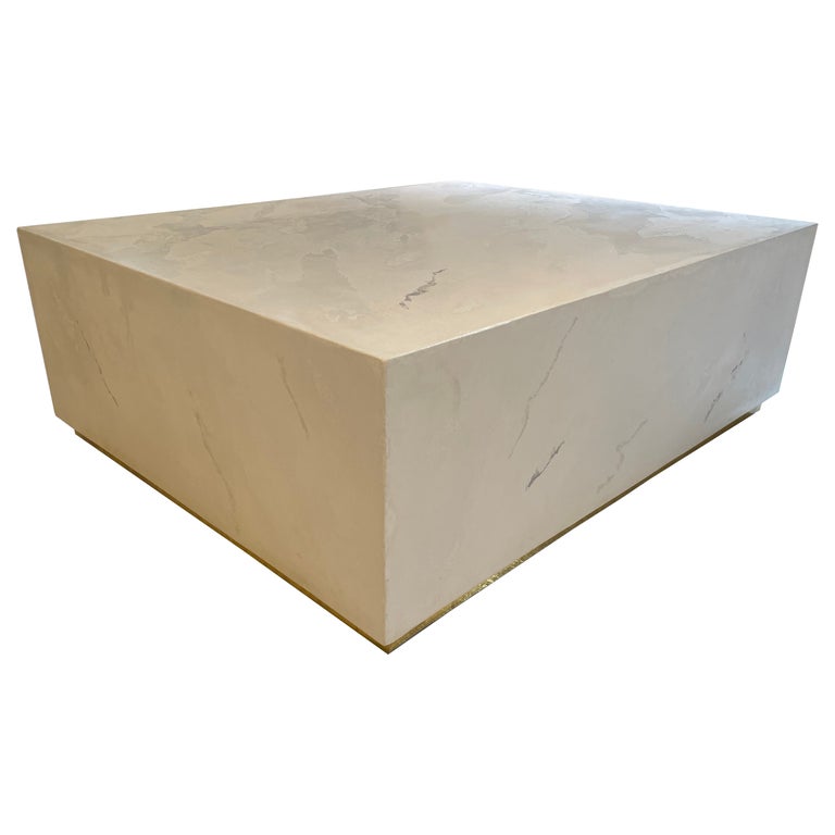 Century Furniture Calcutta Scagliola Marble Cocktail Table For Sale at ...